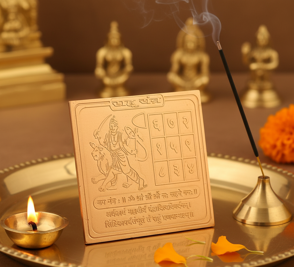 Shri Rahu Yantra Copper | Success, Stability & Positive Energy ...